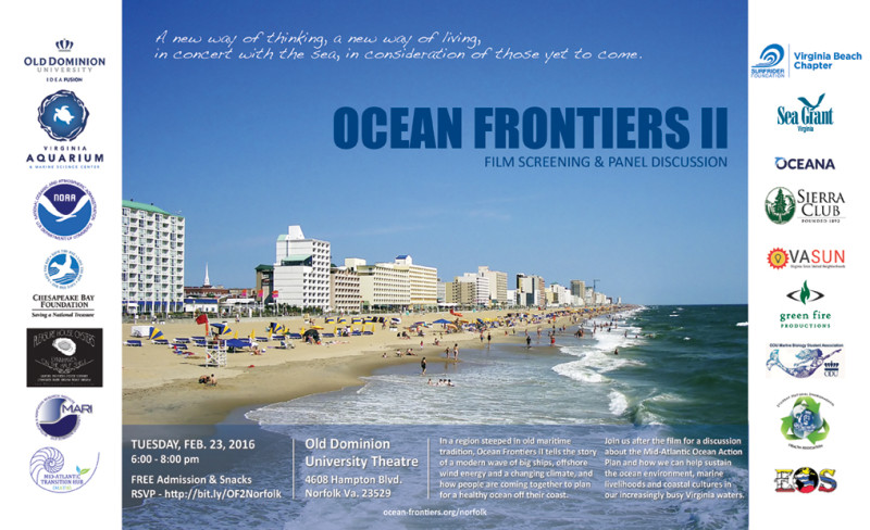 Ocean Frontiers | Ocean Frontiers II Film & Panel Event in Norfolk, VA ...